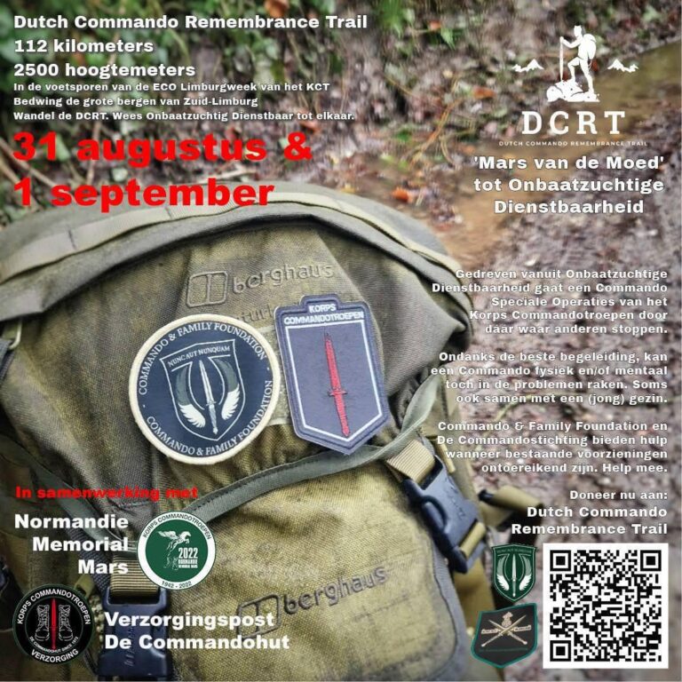 Fondsenwerving: Dutch Commando Remembrance Trail (DCRT) | Korps Commandotroepen